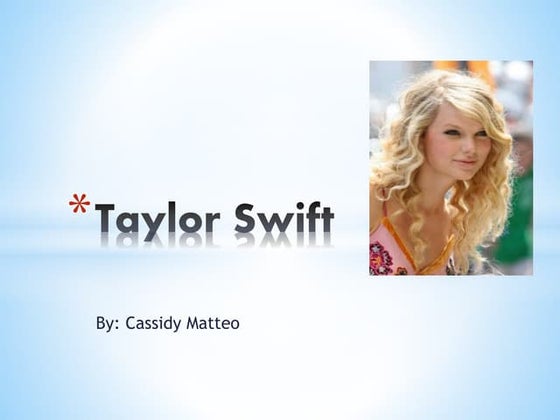 Powerpoint taylor swift | PPTX