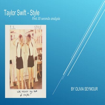 Taylor Swift - Style: Analysis | ODP