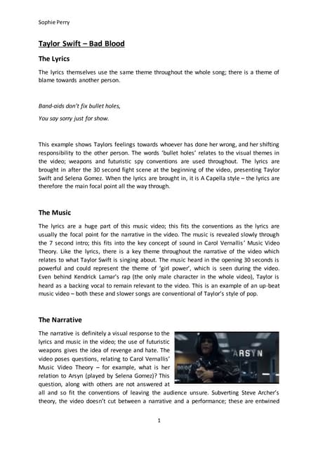 Music Video Analysis | PPT