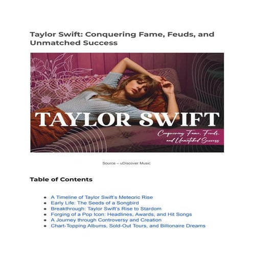 Taylor Swift: Conquering Fame, Feuds, and Unmatched Success | CIO Women ...