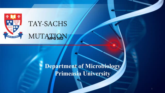 Tay – sachs disease | PPTX | Brain and Nervous System Disorders ...