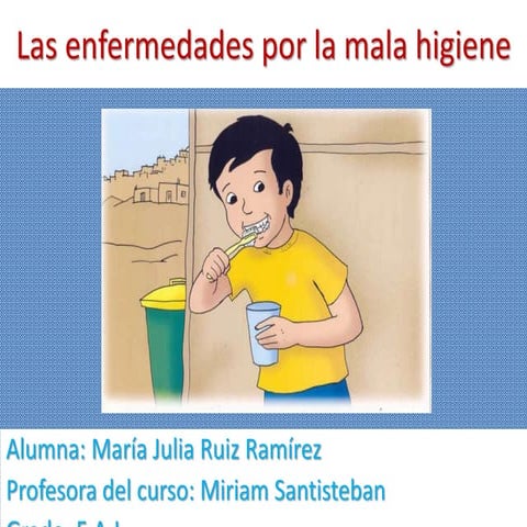 Enfermedades causadas por falta de higiene personal | PPTX
