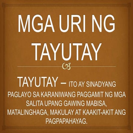 Tayutay ppt | PPT
