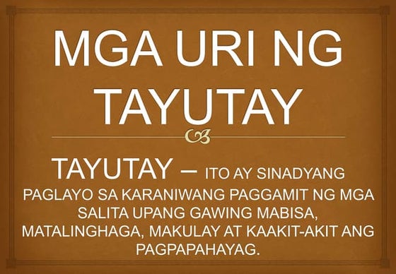 Pagtutulad, Pagwawangis, Pagsasatao | PPT