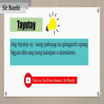 Tayutay (Figures of Speech) | PPTX