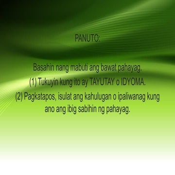 Kayarian ng Pangngalan (Payak, Maylapi, tambalan) | PPTX