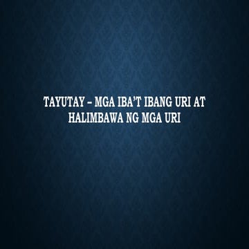 ano ang tayutay, Filipino 8 tayutay.ppt