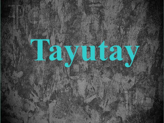 Tayutay (Figures of Speech) | PPTX