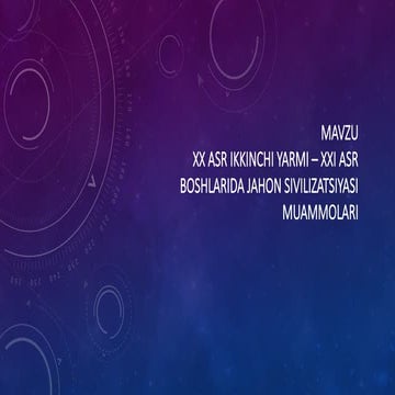 TAYYOR Sivilizatsiya haqida slayd auanaf | PPTX