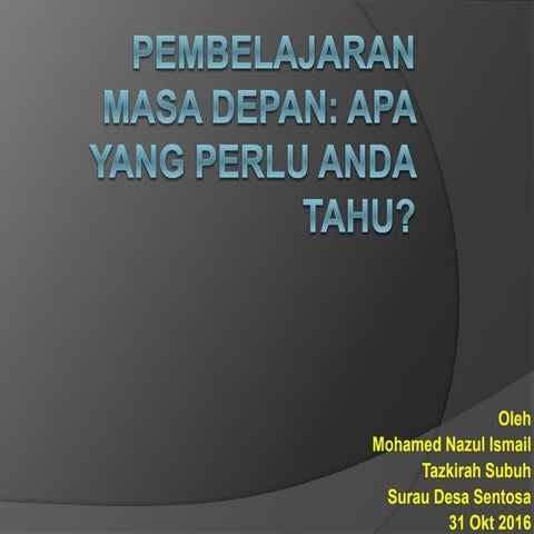 Tazkirah Subuh - Universal Learner | PPTX