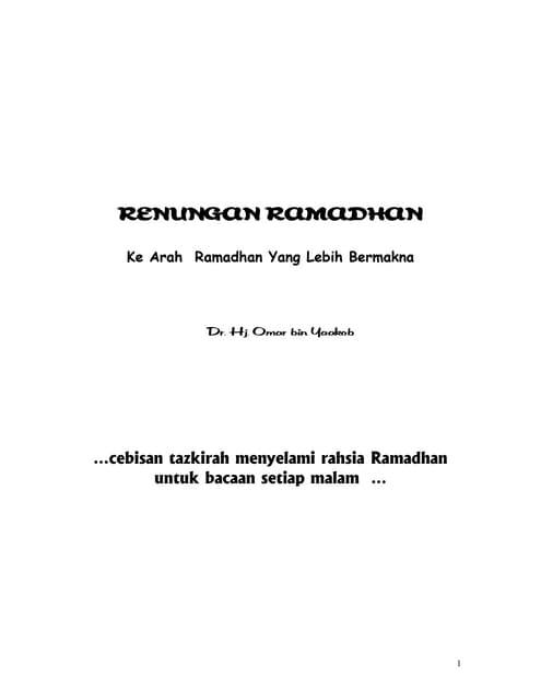 MENYAMBUT RAMADHAN DENGAN SEMANGAT IBADAH.pptx