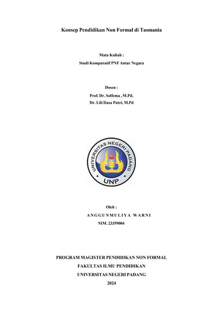 studi komparatif pendidikan nonformal di belanda | PDF