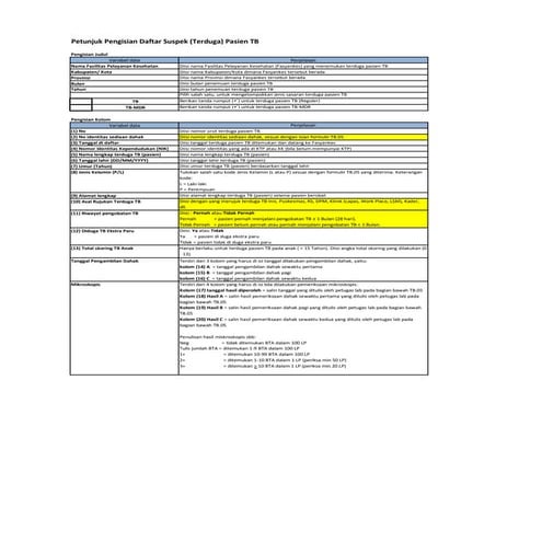 Tb.06 petunjuk pengisian | PDF