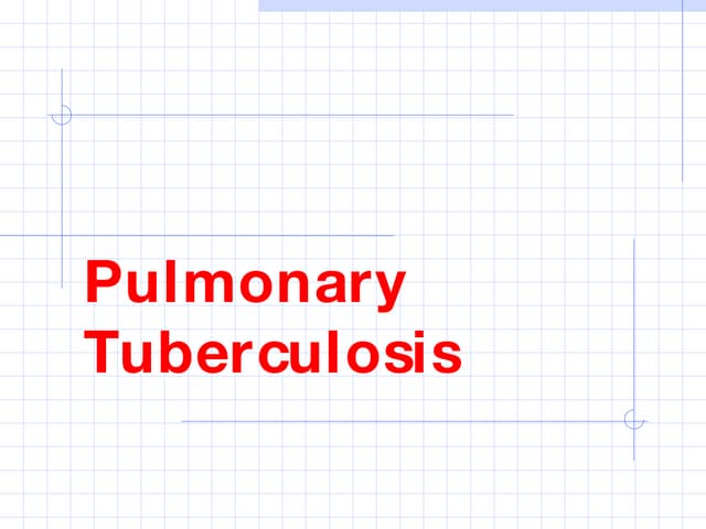 CASE PRESENTATION ON TUBERCULOSIS | PPTX