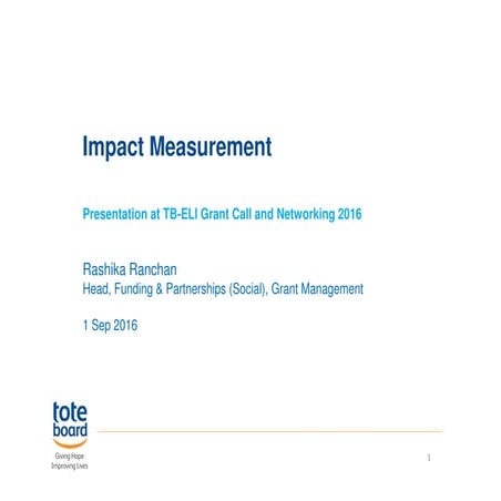 Impact Measurement | PDF