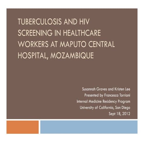 Systematic screening for TB disease in adults | PPTX