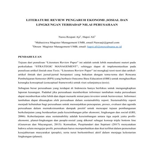 Tb 2 nawa literature review dikonversi | PDF