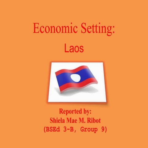 Laos: Economic Setting | PPTX