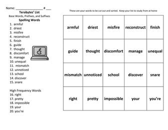 Gb base words, prefixes, suffixes | PPT