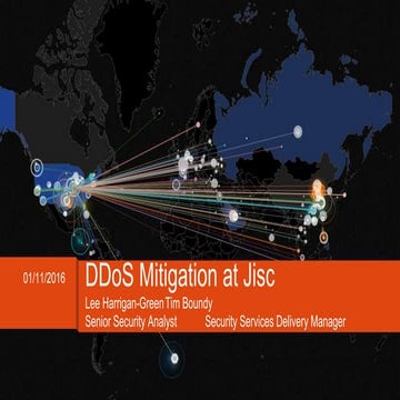 DDoS mitigation at Jisc | PPTX