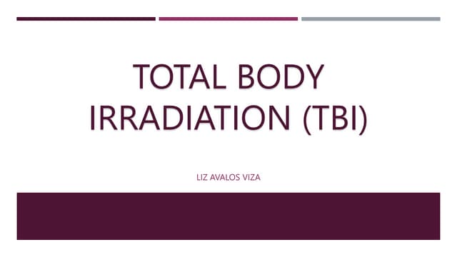Total body irradiation | PDF