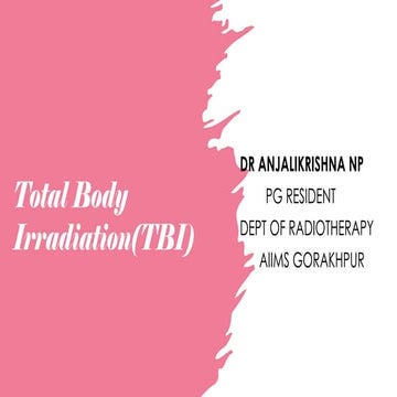 TBI.pptx total body irradiation radiotherapy | PPTX
