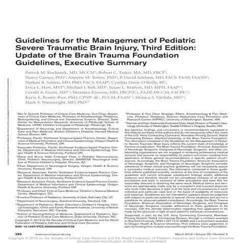 Tbi child. btf guideline | PDF