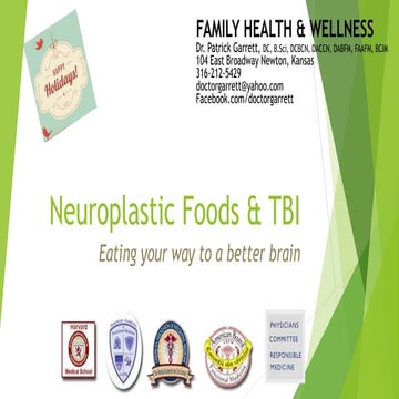 TBI holiday neuroplastic foods | PPT