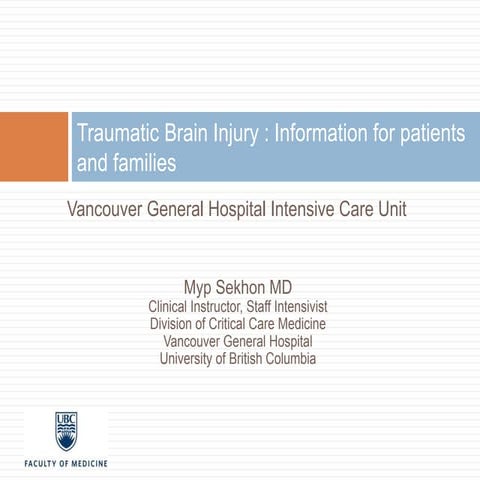 Tbi info for patient's families | PPT