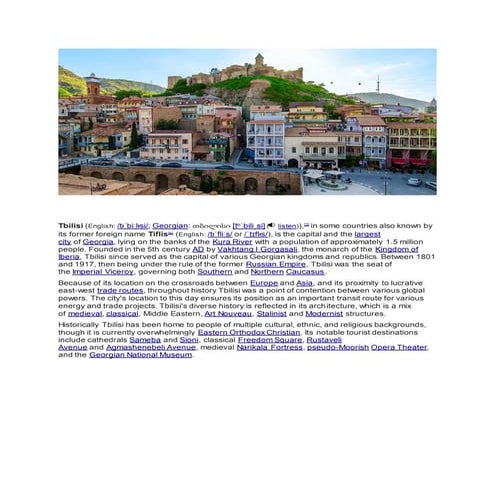 Tbilisi | DOCX