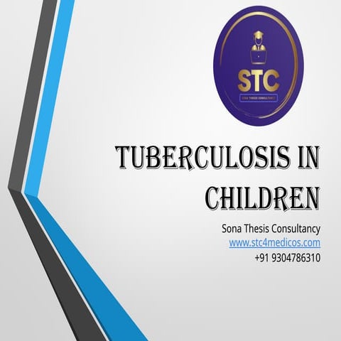 Pediatric Tuberculosis- Tuberculosis in Children | PPT