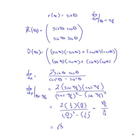 AP Calculus BC: 12-05 Polar Slope and Arc Length | PDF