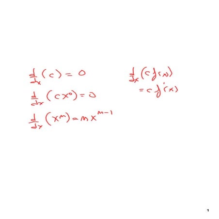 Calculus 301 Product and Quotient Rules for Differentiation! | PDF
