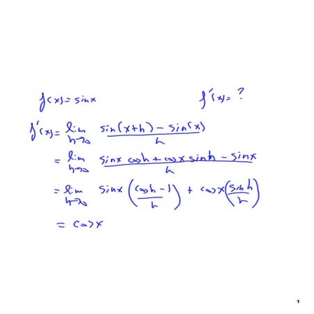 Calculus 303 High Order Derivatives and Trigonometry | PDF