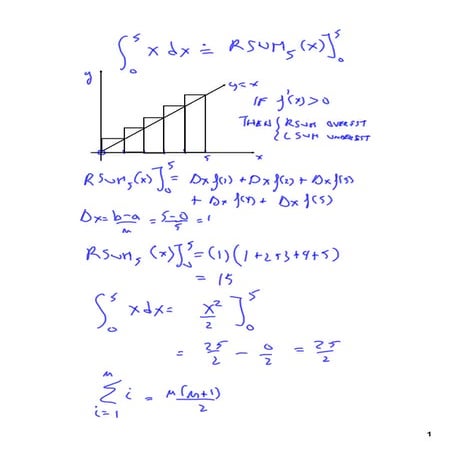 Calculus 503 Riemann Sums! | PDF