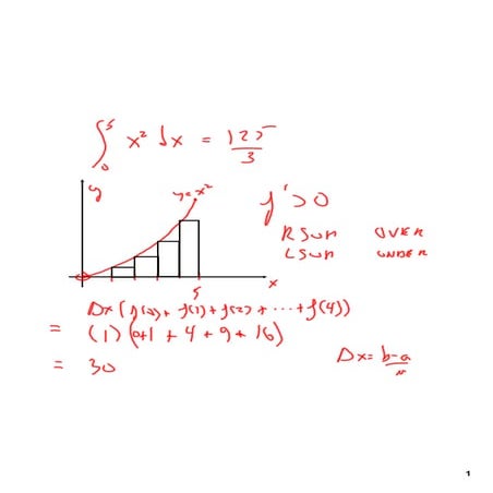 Calculus 505 Left, Right, Trap Riemann Sums! | PDF