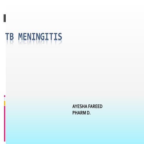 TB MENINGITIS CASE PRESENTATION | PPTX