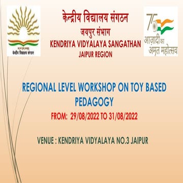 Toy based Learning for the kids of primary | PPTX