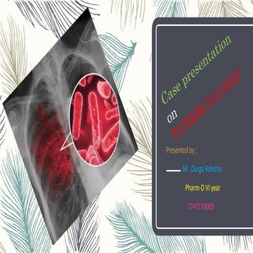 case presentation on PULMONARY TUBERCULOSIS | PPTX