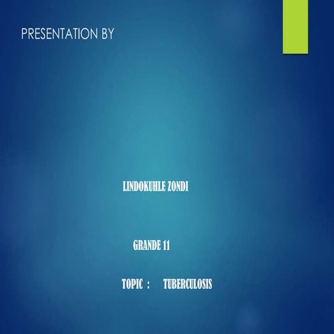 Tb presentation | PPTX | Lung and Respiratory Health | Diseases and ...