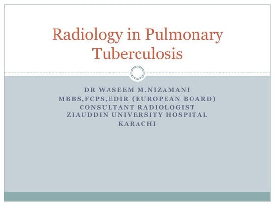 X-Ray: Miliary Tuberculosis | PPT | Diseases and Conditions | Medical Health