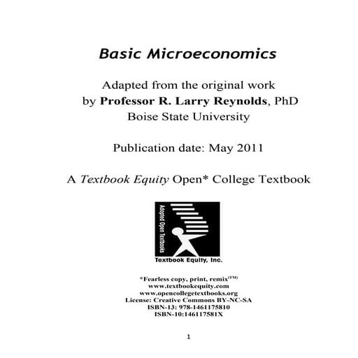 Basic Microeconomics | PDF