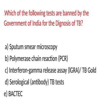 TUBERCULOSIS QUIZ COMPITITIOON QUESTIONS | PPTX