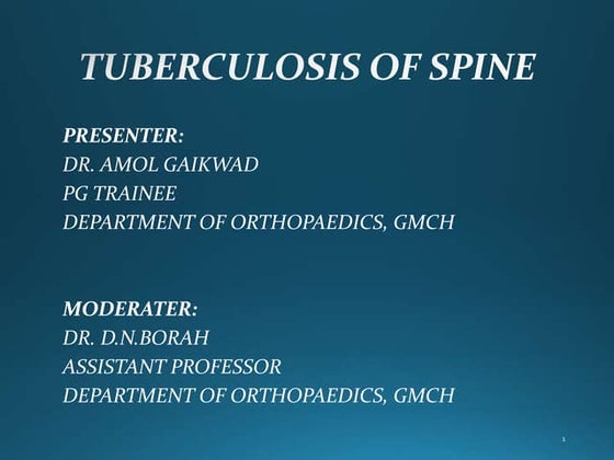 Tuberculosis spine | PPT