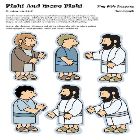 Tiny Bible Treasures: Fish! And More Fish! | PDF