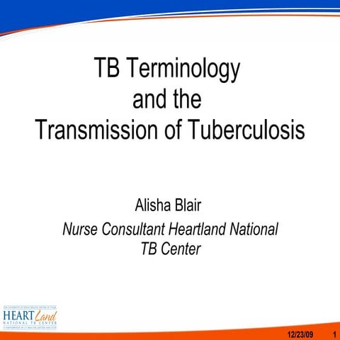 TB Terminology | PPT | Infectious Diseases | Diseases and Conditions