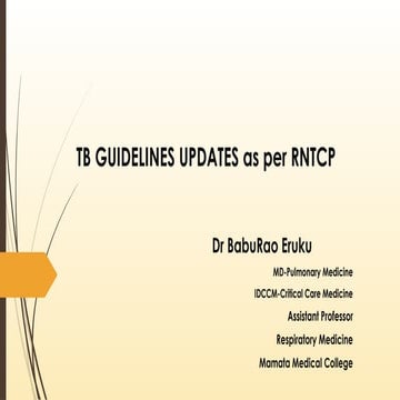 Pulmonary TB (Tuberculosis) PPT SlideShare | PPTX