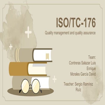 ISO/TC-176 standards for quality management | PPT