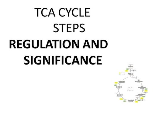 TCA cycle (Tricarboxylic acid cycle) | PDF | Endocrine and Metabolic ...