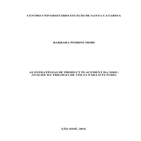 TCC Barbara Mori - As estratégias de product placement da Nike, análise ...